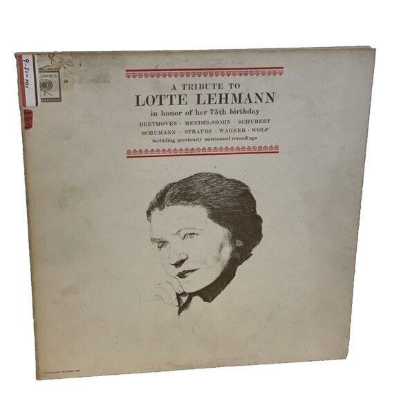 Columbia Masterworks | Media | A Tribute To Lotte Lehman In Honor Of ...